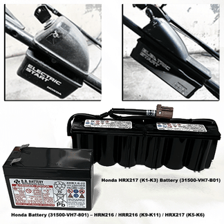 Honda Battery (31500-VH7-801) - HRN216 / HRR216 (K9-K11) / HRX217 (K5 ...